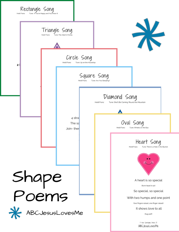 Teaching Shapes to Preschoolers | ABCJesusLovesMe