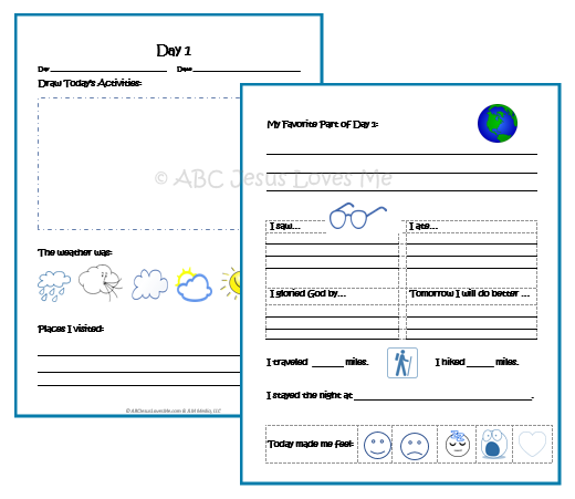 Travel Journal Unit | ABCJesusLovesMe